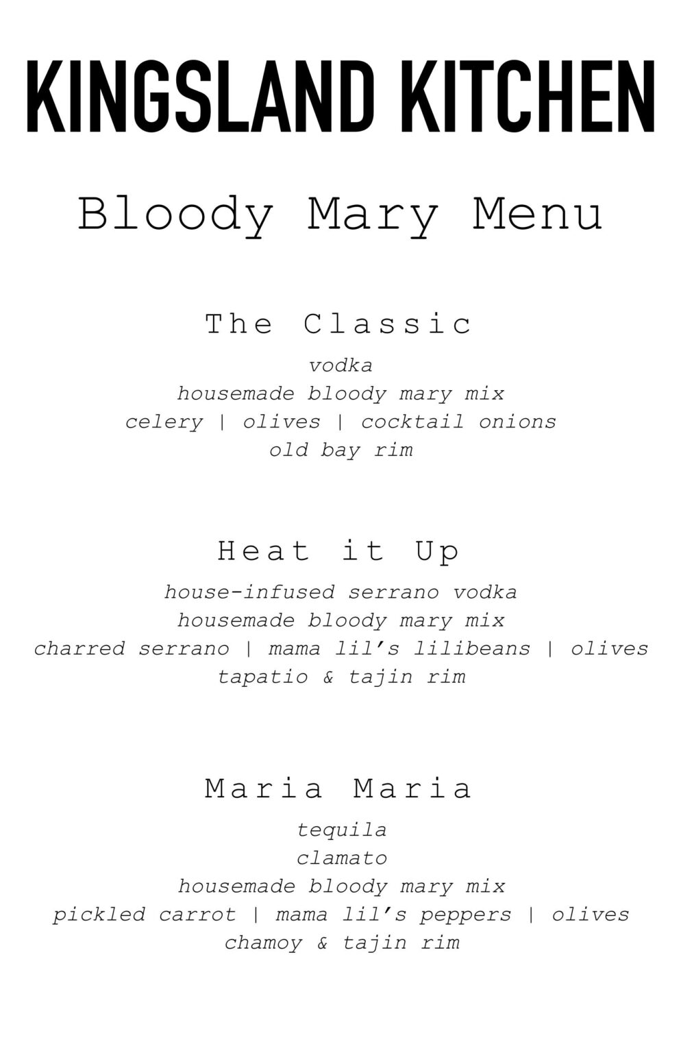 Kingsland Kitchen – The Brunch Club