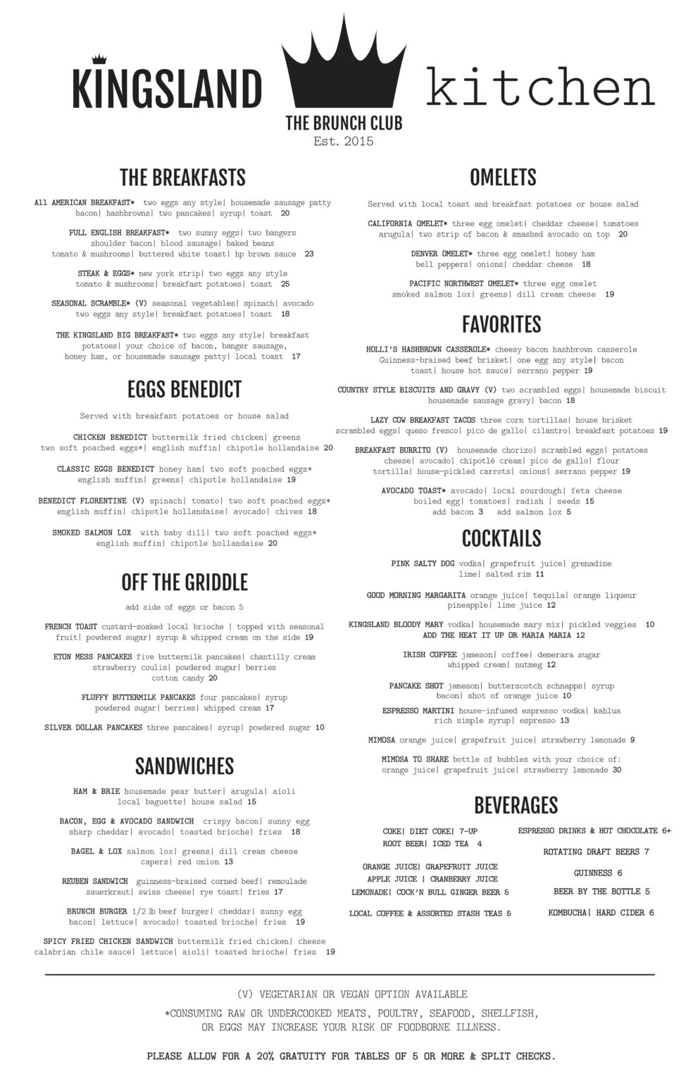 Kingsland Kitchen – The Brunch Club